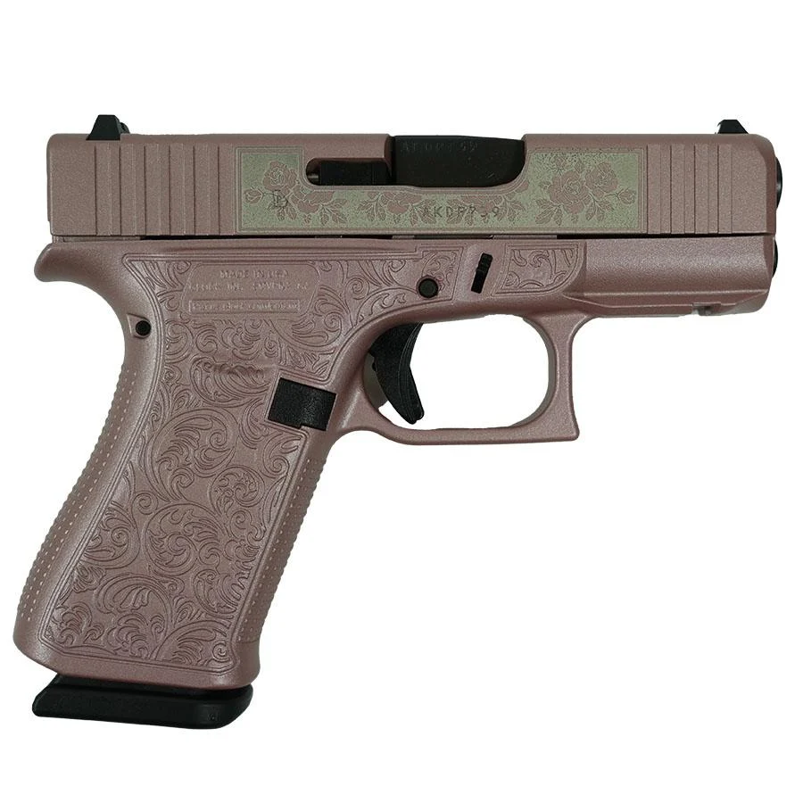 Glock 43X ‘Glock & Roses’ Pink 9mm — 10rd, 3.41 in - From $614 | 1 ...